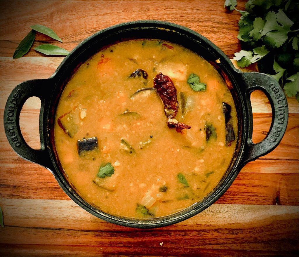 Authentic Kerala Style Sambar with Homemade Sambar Powder